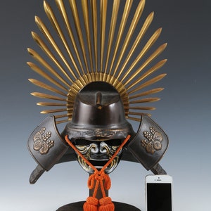 Japanese Old Vintage Samurai Helmet -hideyoshi's Kabuto- With a Mask - Etsy