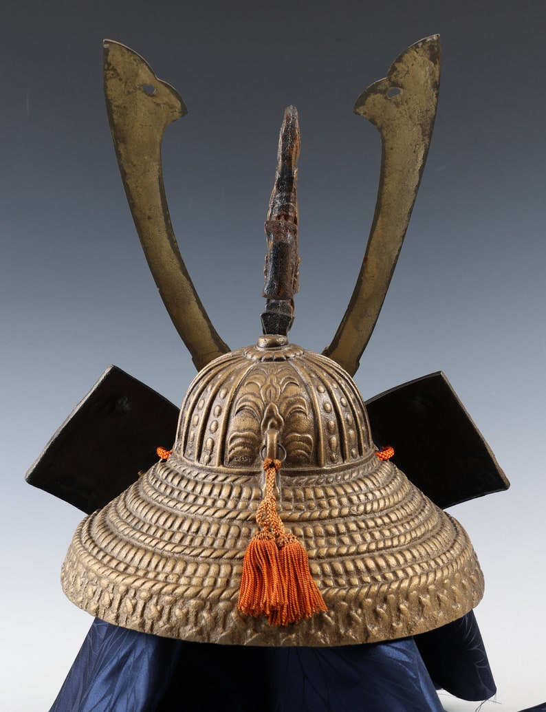 Old Vintage Japanese Samurai Helmet middle Size With a Mask - Etsy