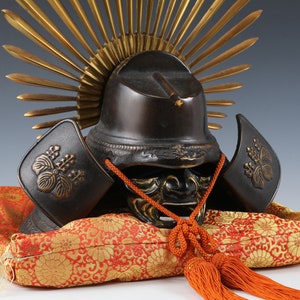 Japanese Old Vintage Samurai Helmet -hideyoshi's Kabuto- With a Mask - Etsy