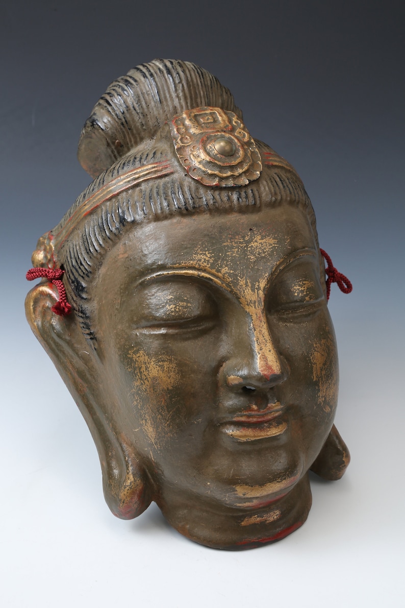 Old Vintage Large Size Paper Clay Buddhism Mask buddha Early - Etsy