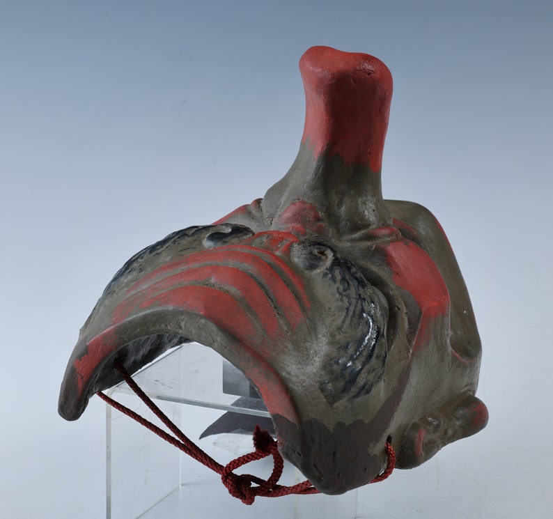 Old Vintage Japanese Paper Clay NOH MASK tengu Braggart Rare - Etsy