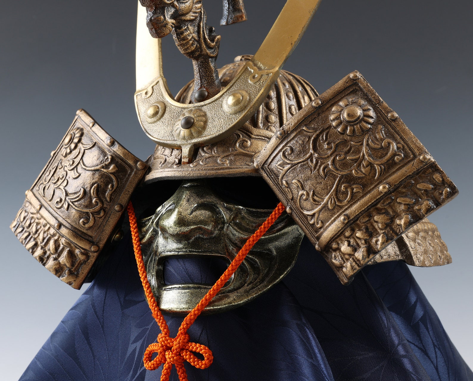 Old Vintage Japanese Samurai Helmet middle Size With a Mask - Etsy