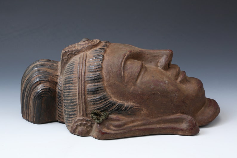 Old Vintage Large Size Paper Clay Buddhism Mask buddha Early - Etsy