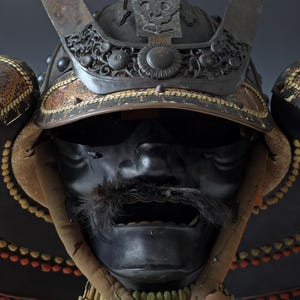 Japanese Old Vintage Samurai Wearable Kabuto Helmet With a Mask ...