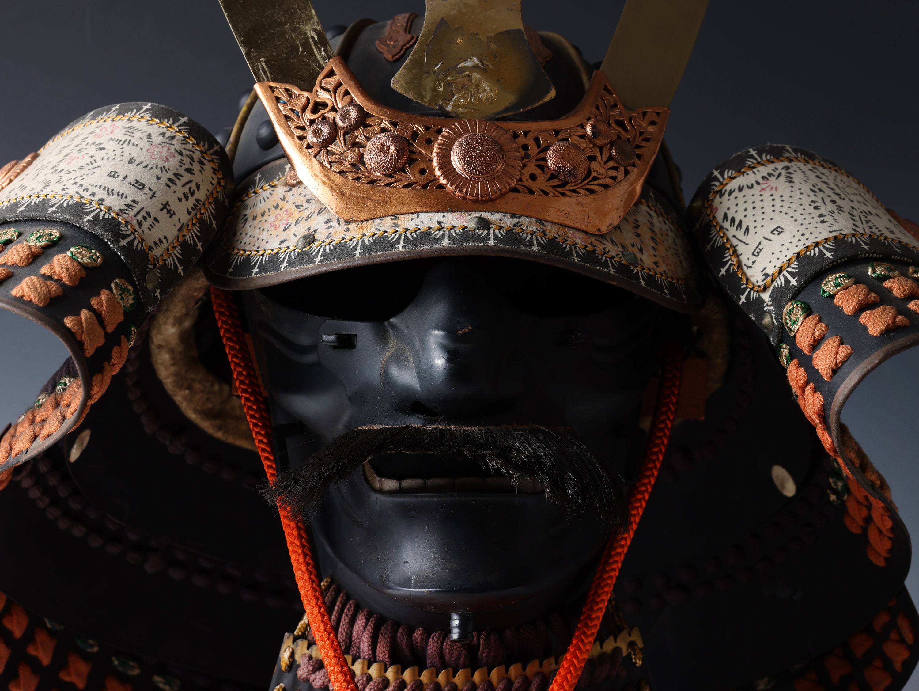 Japanese Old Vintage Samurai Wearable Kabuto Helmet With a Mask ...