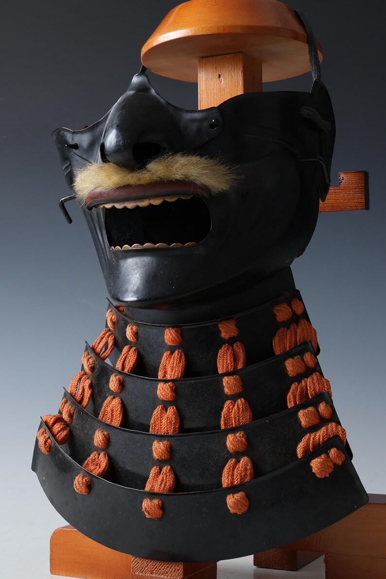 Vintage Japanese Samurai Menpo Mask - Wearable Showa Era - Etsy