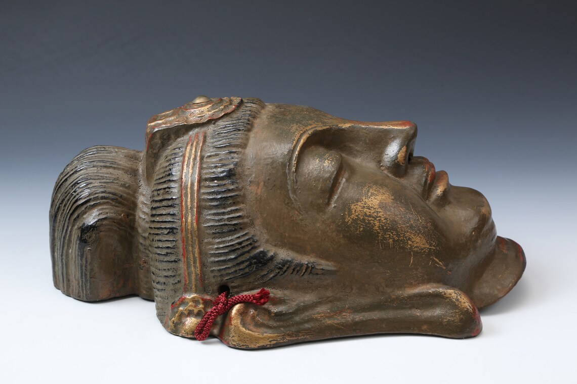 Old Vintage Large Size Paper Clay Buddhism Mask buddha Early - Etsy