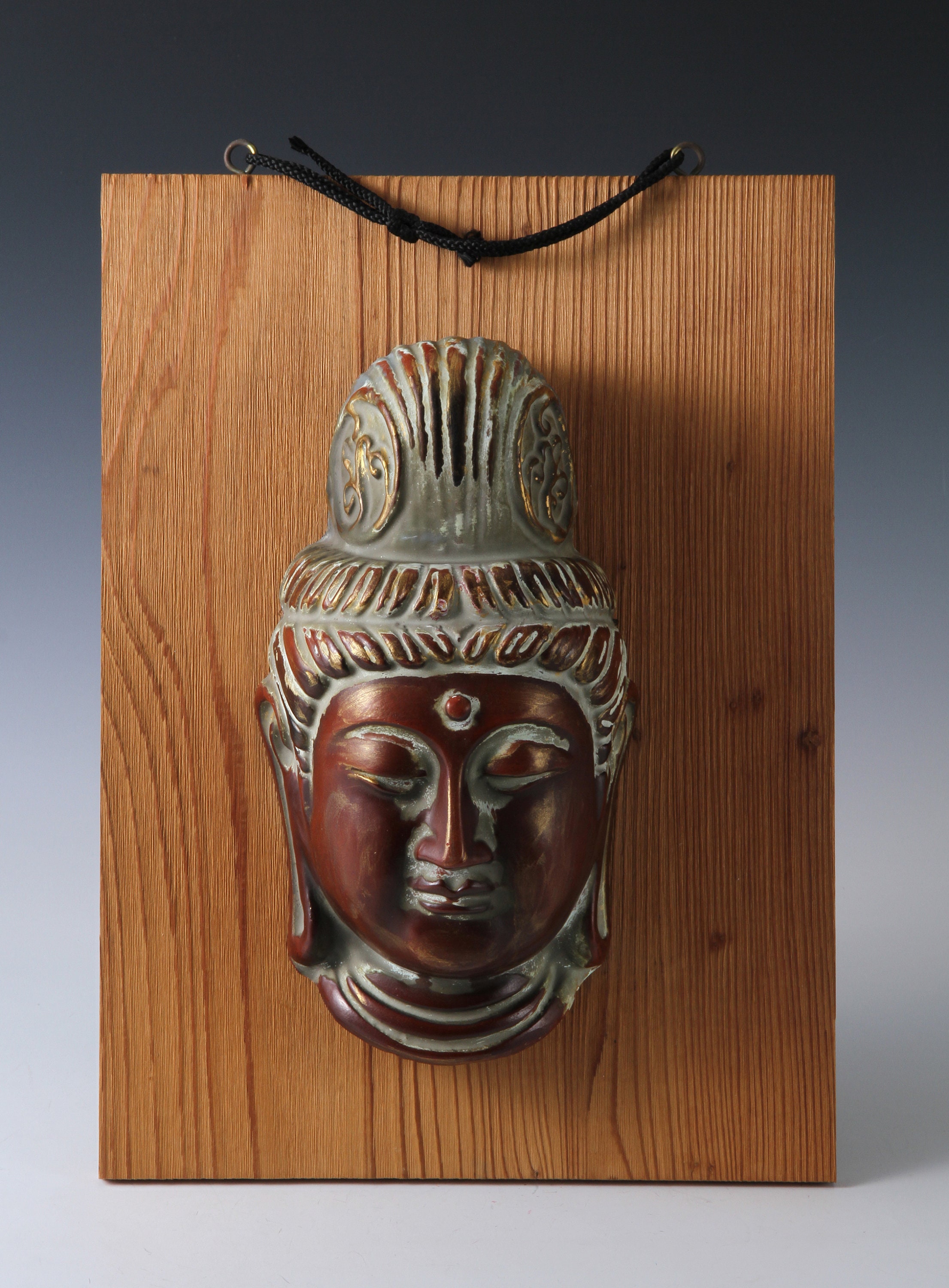 Old Vintage Beautiful Paper Clay Buddhism Mask holy Kannon | Etsy