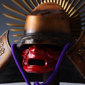 Japanese Old Vintage Samurai Helmet -hideyoshi's Kabuto- With a Mask - Etsy