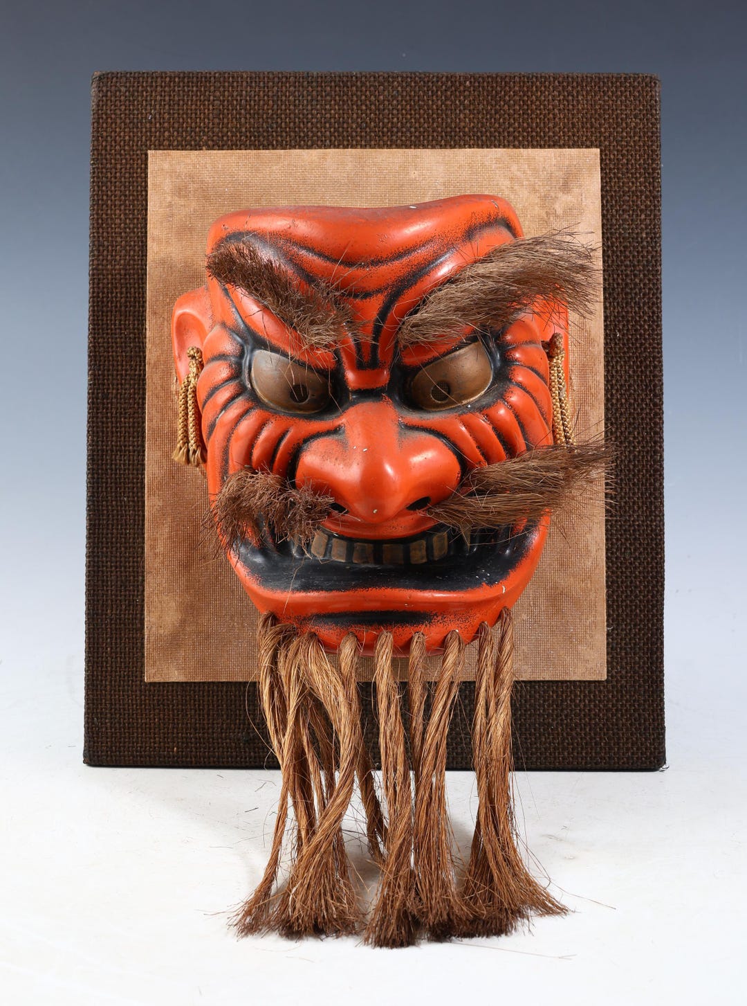 Beautiful Old Beautiful Vintage Japanese Ceramic Noh Mask -kagura ...