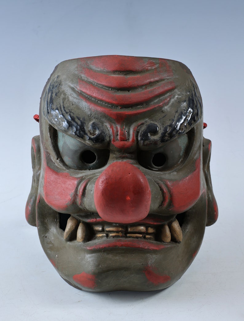 Old Vintage Japanese Paper Clay NOH MASK tengu Braggart Rare - Etsy