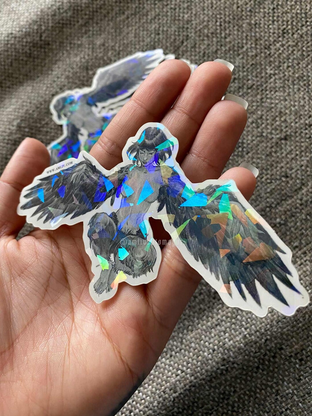Harpy Front Cracked Ice Vinyl Waterproof Stickers - Etsy