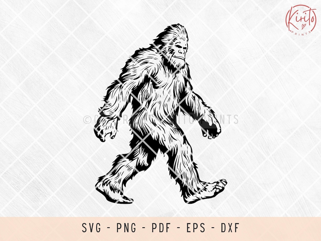 Bigfoot, Bigfoot Svg, Bigfoot Png, Outline Svg, Outline Art, Sasquatch ...