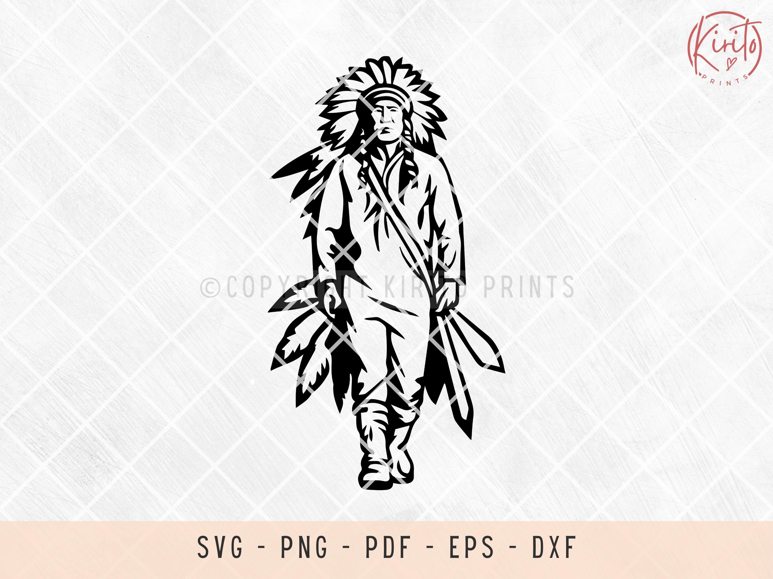 Indian Chief, Indian Chief Svg, Indian Chief Png, Indian Chief Head Svg ...