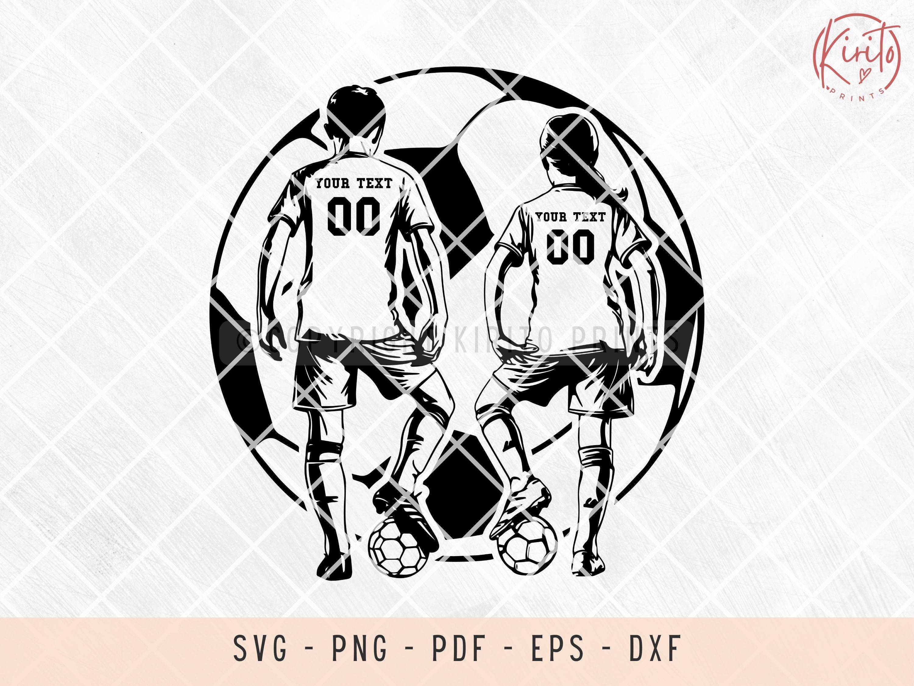 Customize Soccer Player Svg, Soccer, Soccer Sibling, Svg, Personalized ...