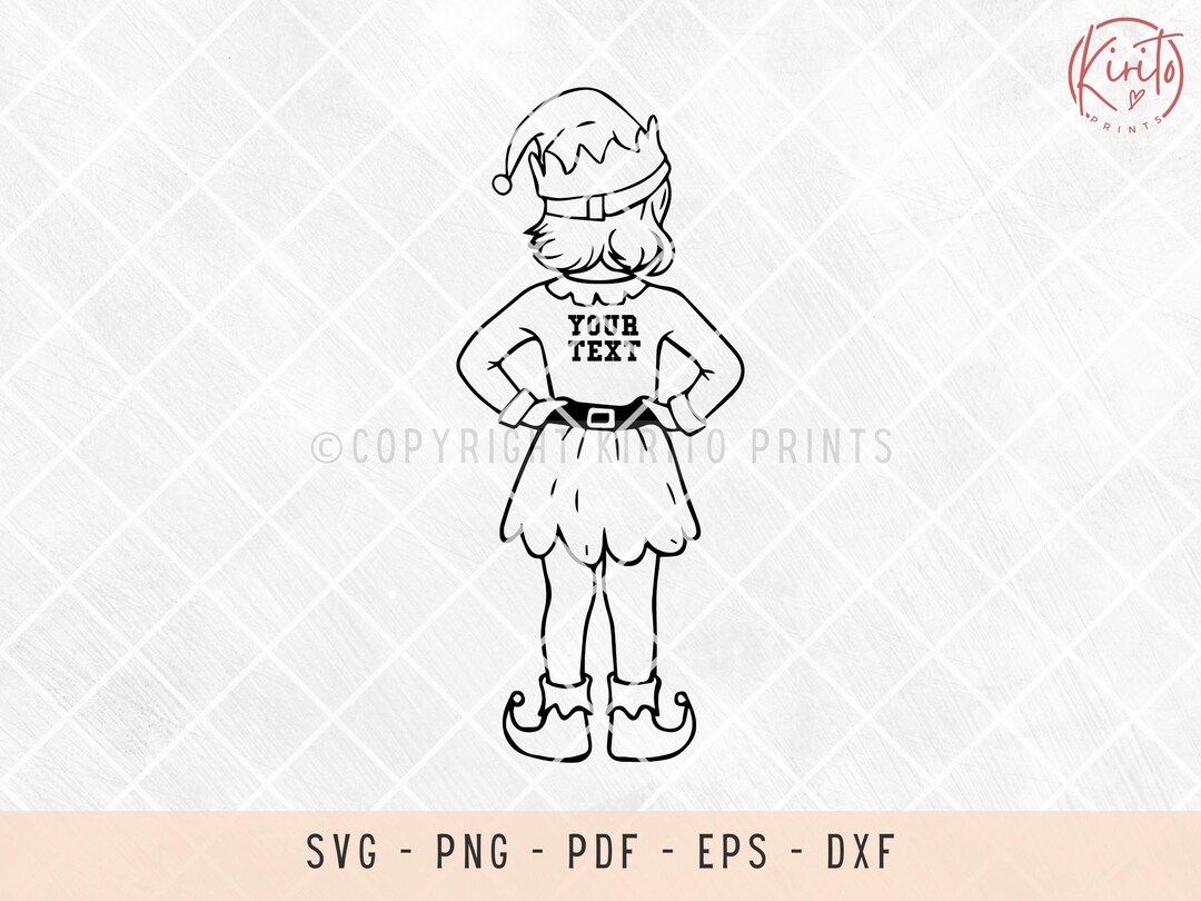 Elf, Elf Svg Files, Elf Girl Svg, Elf Girl Clipart, Christmas Elf Png ...