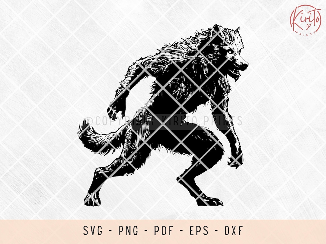 Werewolf Svg, Beast Svg, Werewolf, Wolfman, Dogman, Outline Svg ...