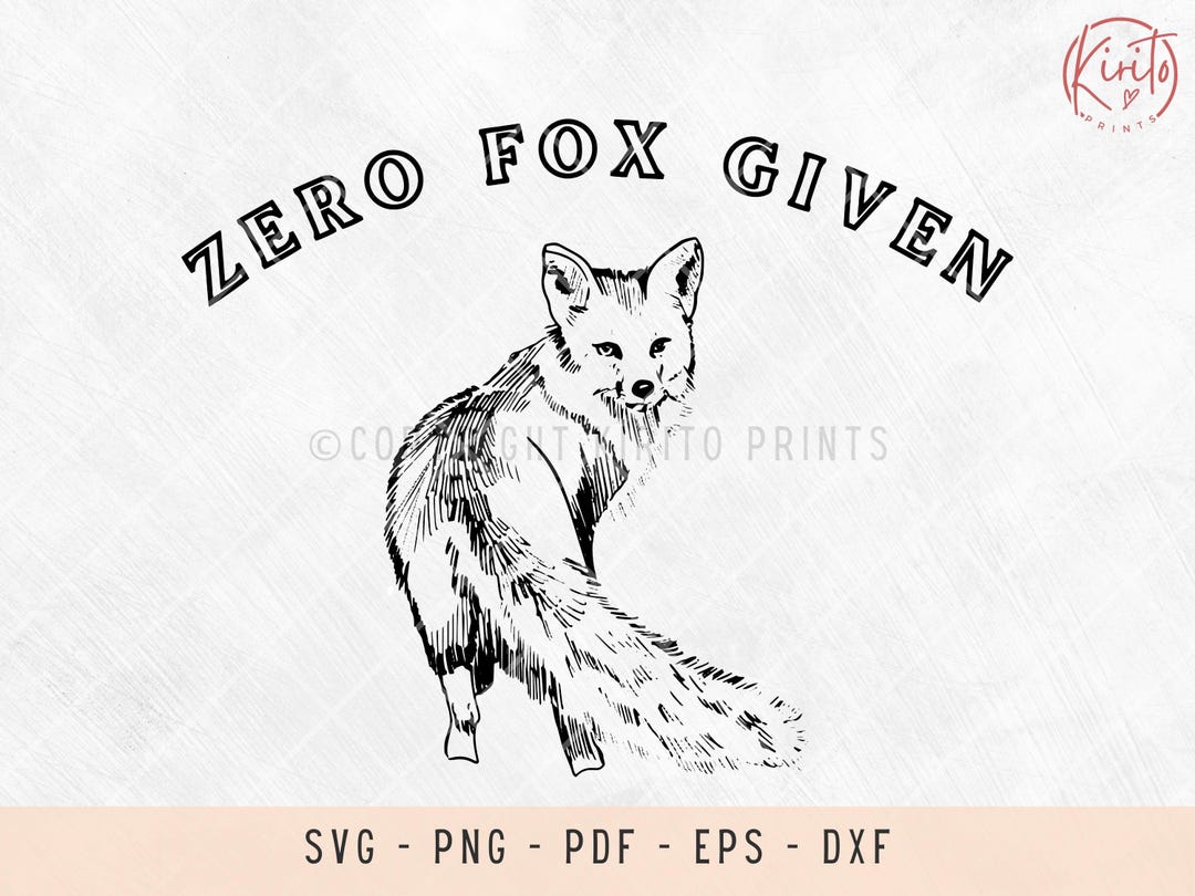 Zero Fox Given Svg File - Etsy