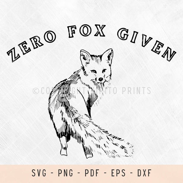 Zero Fox Given - Etsy
