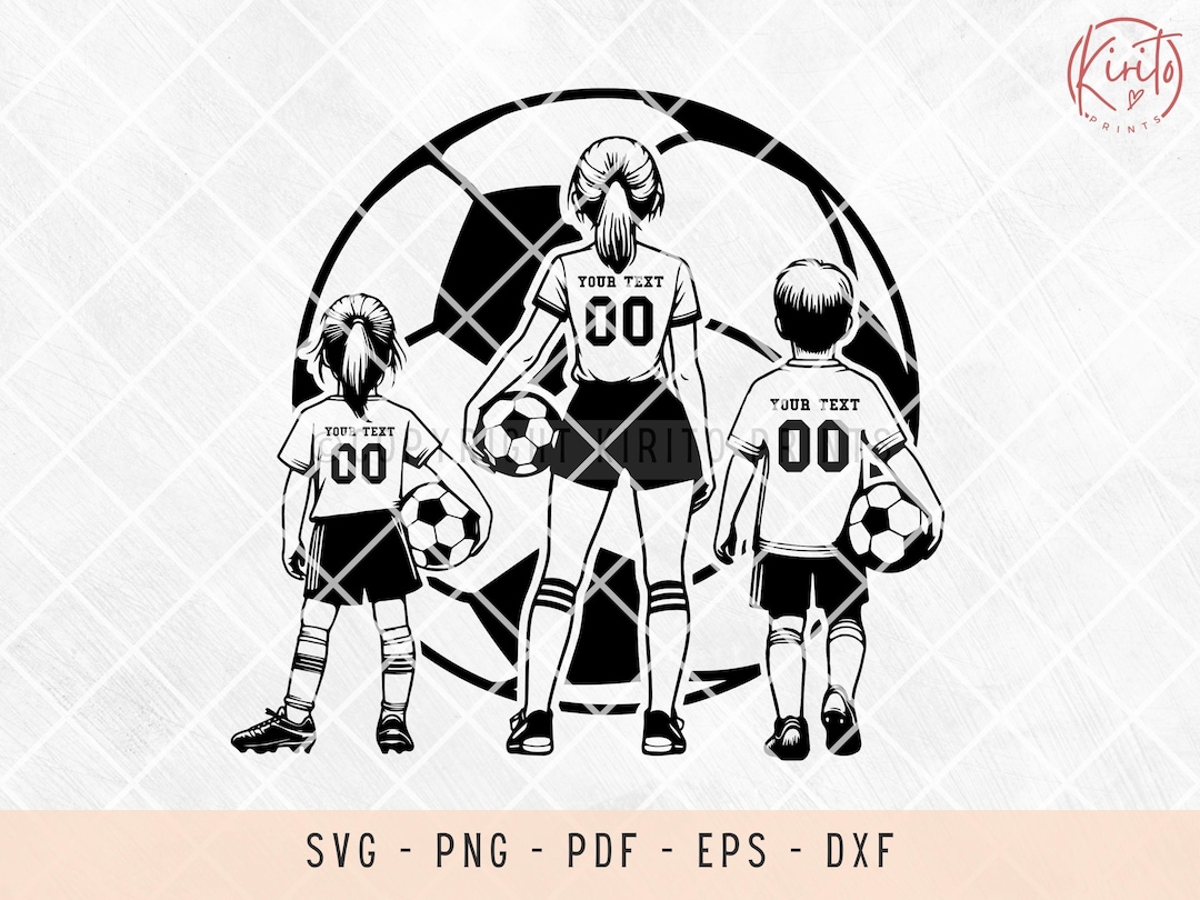 Customize Soccer Player Svg, Soccer, Soccer Sibling, Svg, Personalized ...