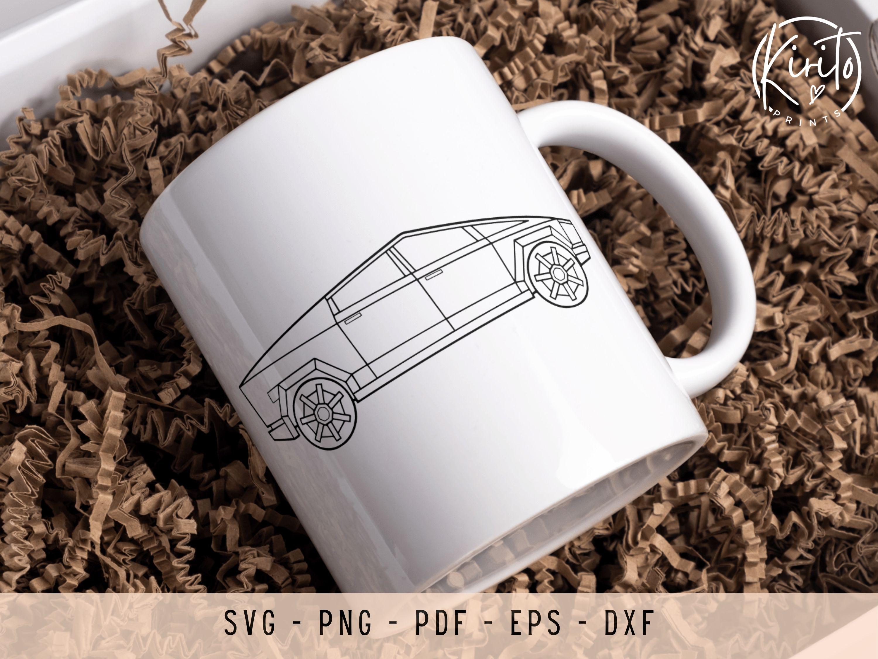 Cyber Truck, Cyber Truck Svg Decals, Cybertruck Png, Layered Svg, Png ...