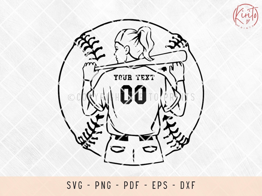 Softball, Softball Svg, Softball Png, Personalized Gift, Softball Girl ...
