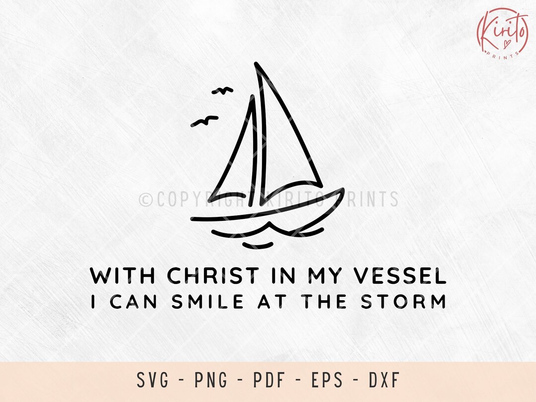 Christ in My Vessel Svg Files, Svg Files for Laser, Svg Files for ...