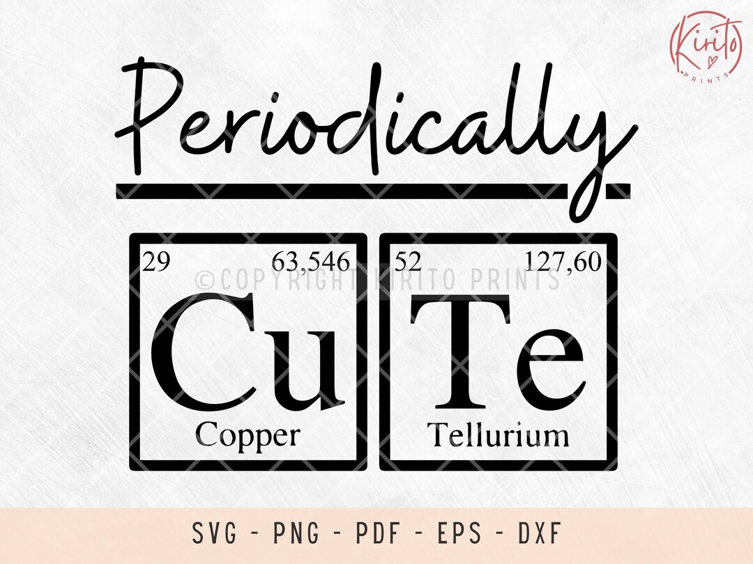 Periodically Cute SVG PNG PDF, Dad Jokes Svg, Faith Svg, Humurous Svg ...