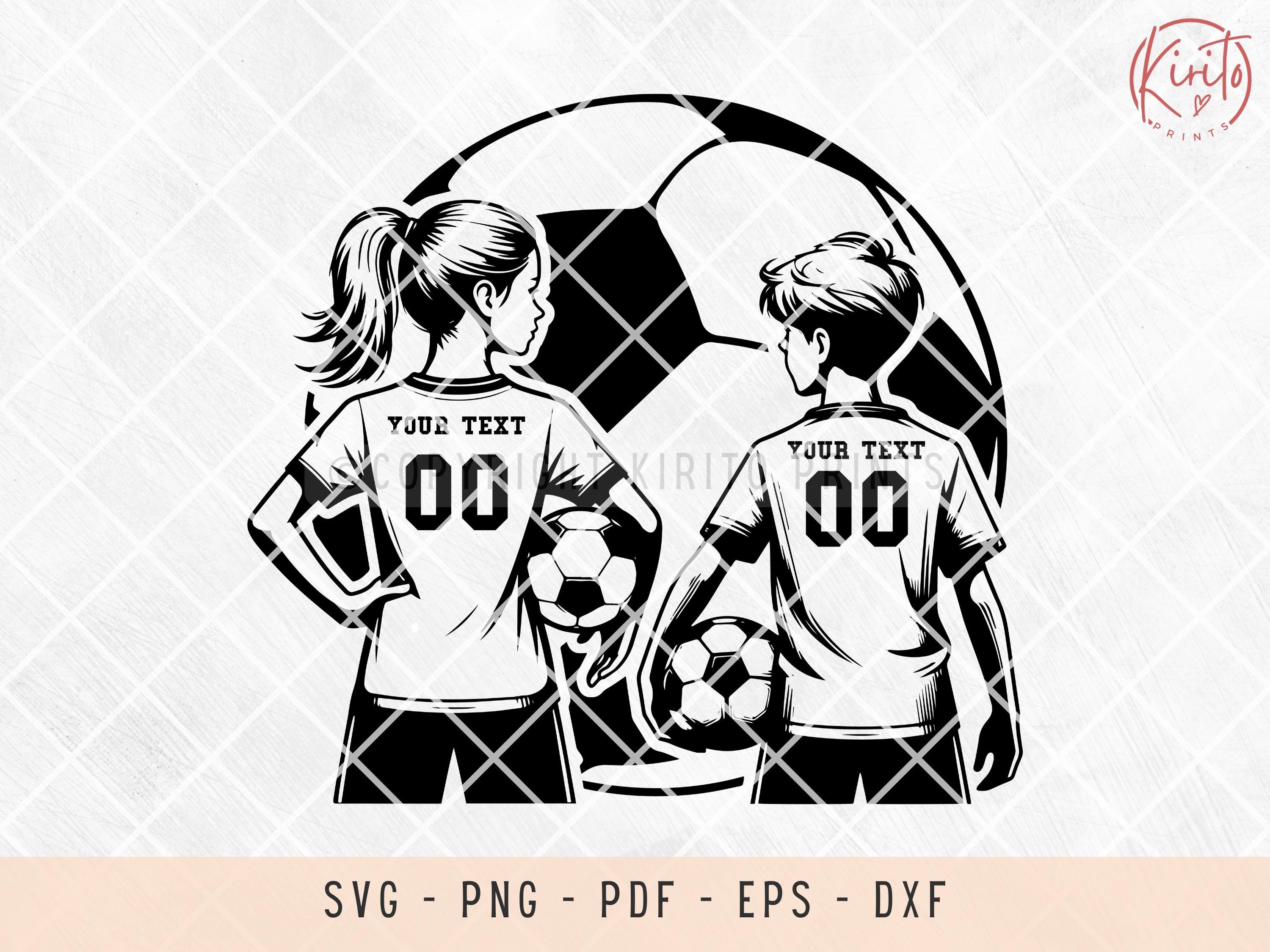 Customize Soccer Player Svg, Soccer, Soccer Sibling, Svg, Personalized ...