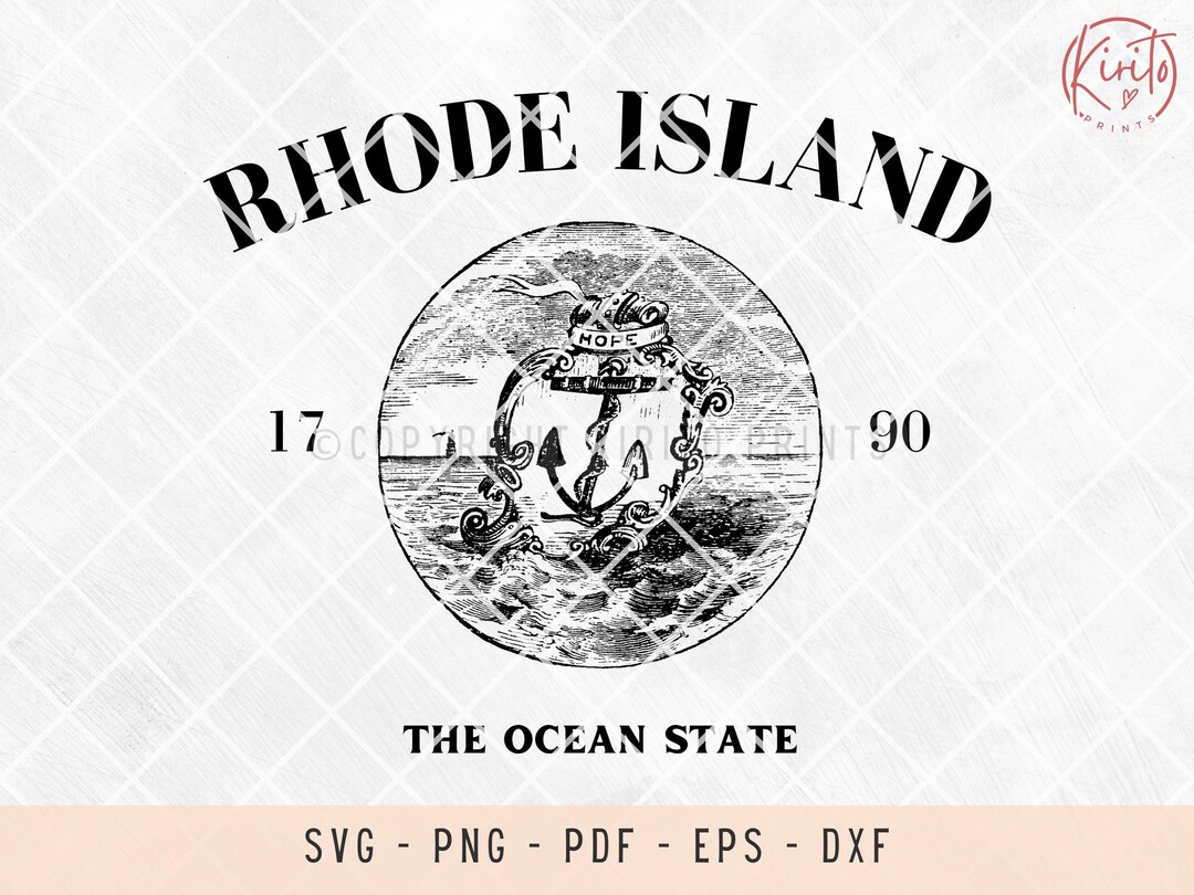 Rhode Island SVG: US State Outline, Laser Cut File (digital Download ...
