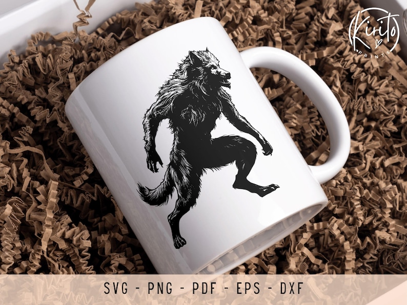 Werewolf Svg, Beast Svg, Werewolf, Wolfman, Dogman, Outline Svg ...