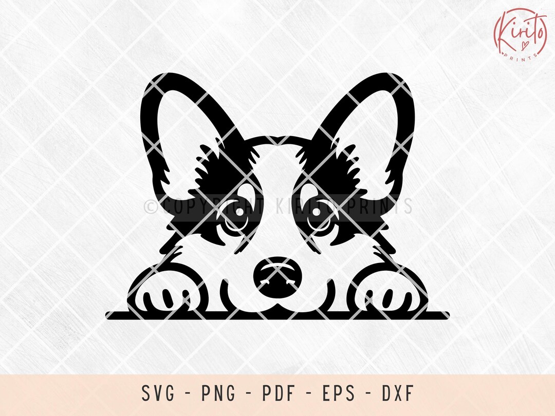 Peeking Dogs, Corgi Svg, Peaking Dogs Png Svg, Peeking Dogs Clip Art ...