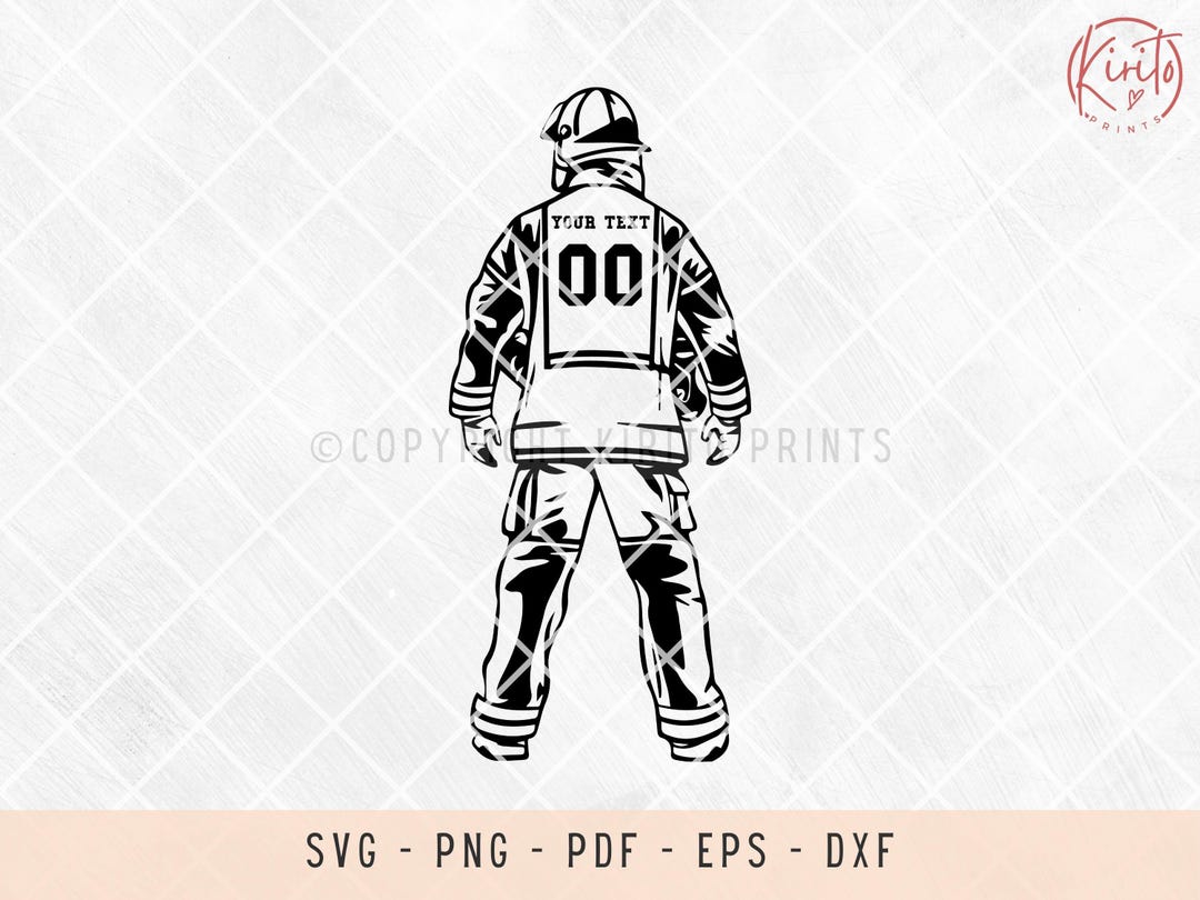 Firefighter, Firefighter Svg, Customized Firefighter, Personalized Gift ...