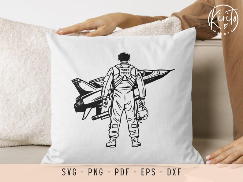 Personalized Fighter Jet Pilot SVG: Laser Cut Files, Shirt Designs ...