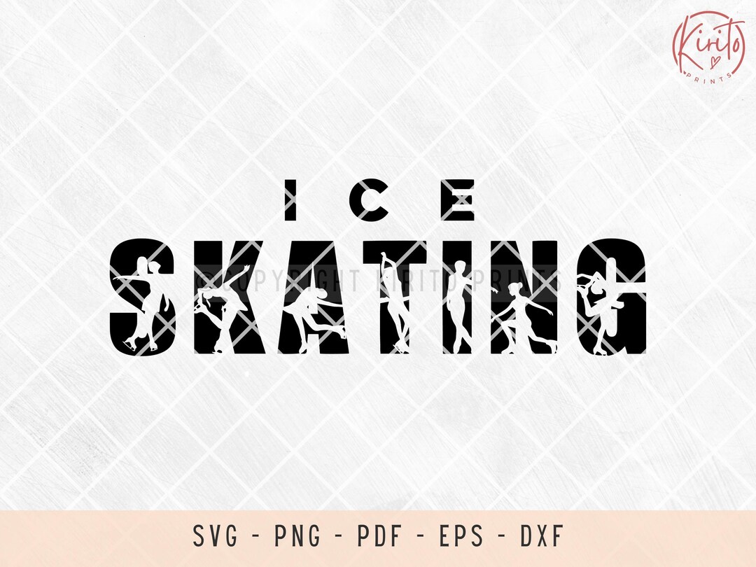 Ice Skating SVG: Figure Skater Cut Files (digital Download) - Etsy