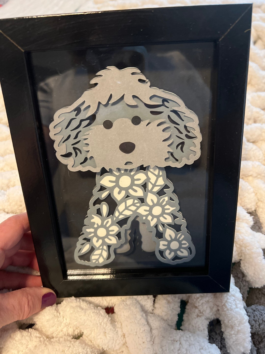 Golden Doodle, Labradoodle, Cockapoo, Paper, 3D, Framed, Paper Art, Dog ...