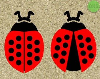 Ladybug stencil | Etsy
