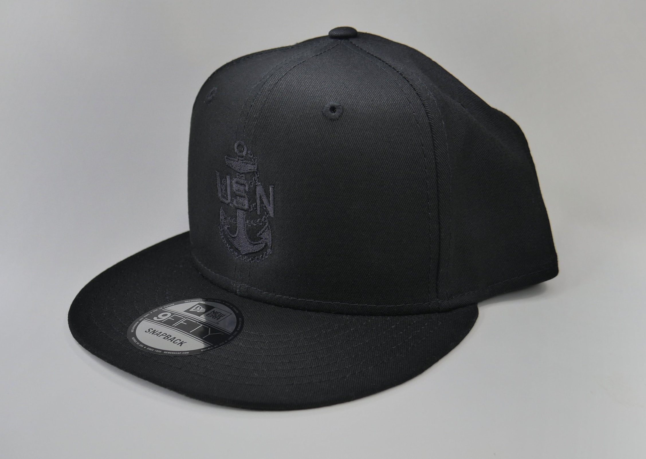 Navy Chief Ball Cap New Era Snapback Black With Black Anchor - Etsy