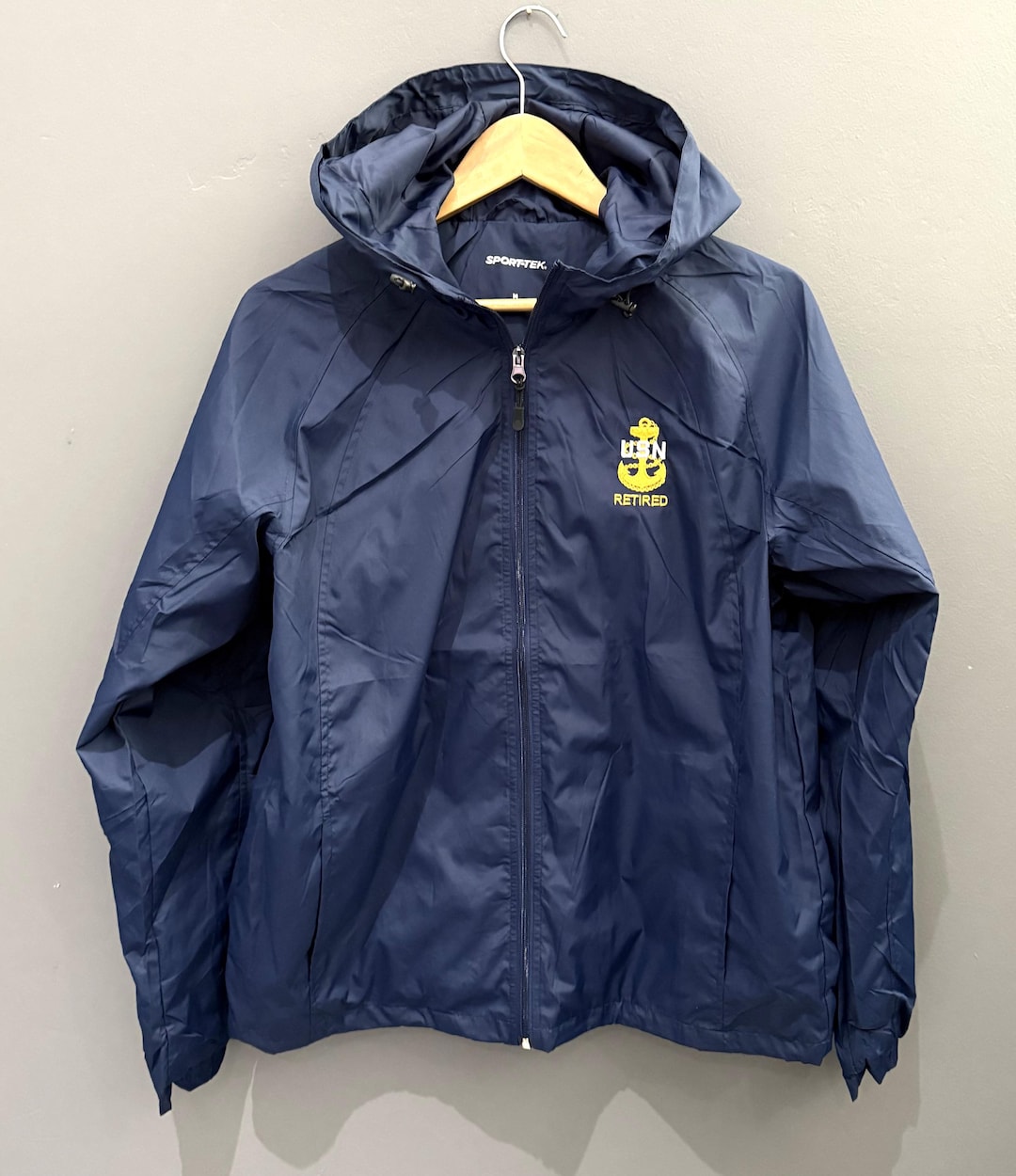 Personalized Embroidered US Navy Lightweight Jacket, Windbreaker. - Etsy