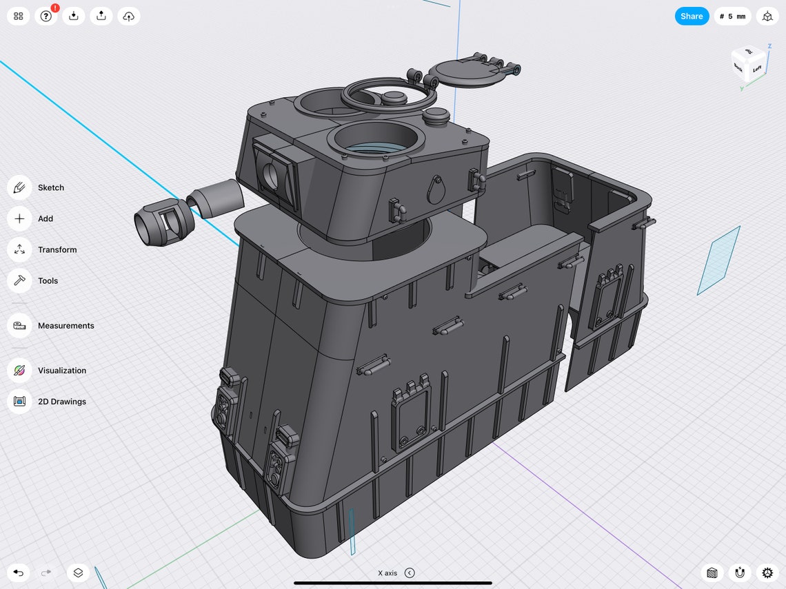 3D Printable STL Digital Files of Gi Joe Train Components - Mod Toy ...