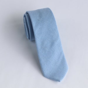 Ice Blue Cotton Tie, Skinny Men's Wedding Tie, Men's Ties Ice Blue ...