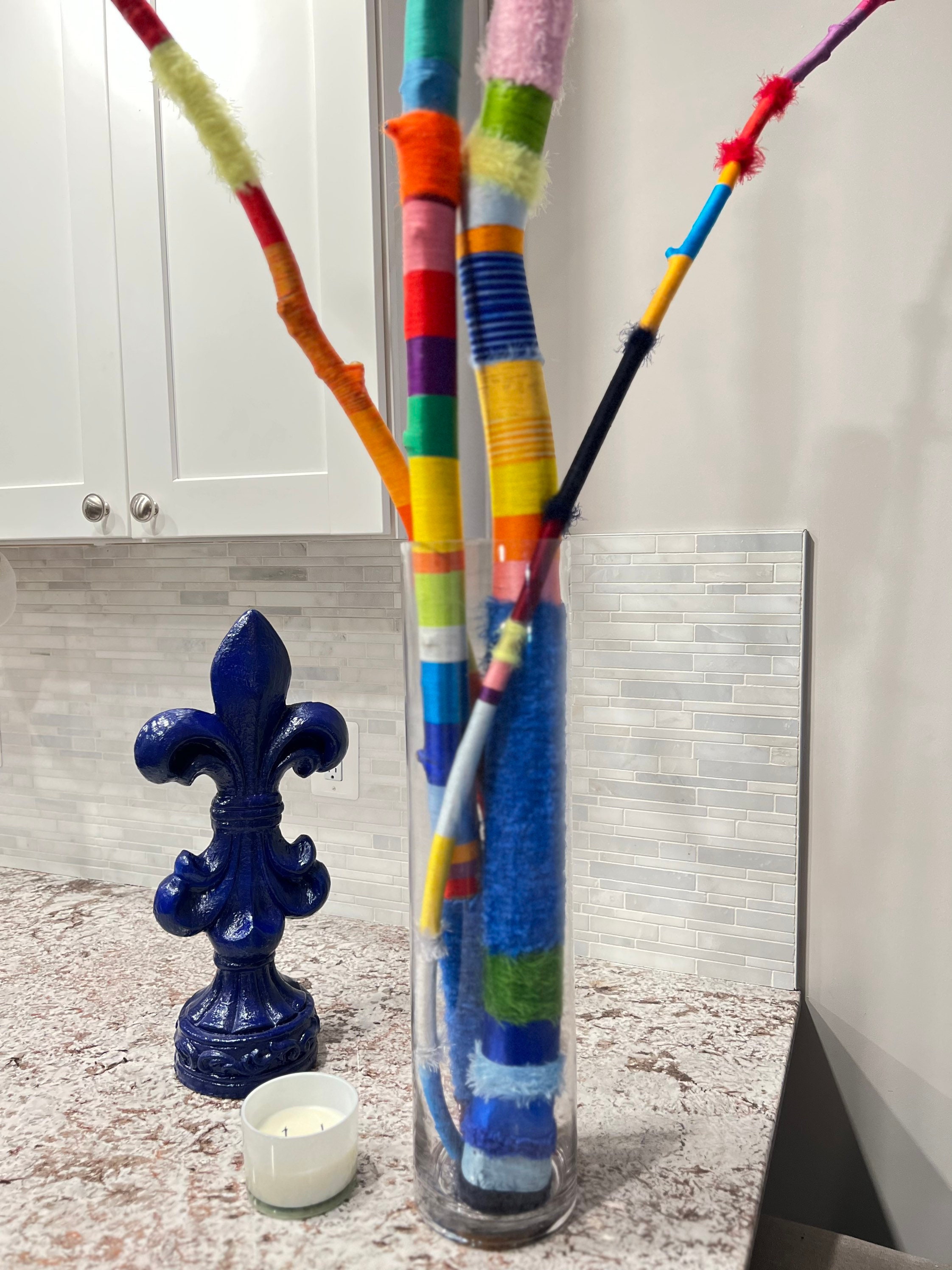 Art - Wrapped Sticks/tribal Sticks/wood Sticks - Etsy