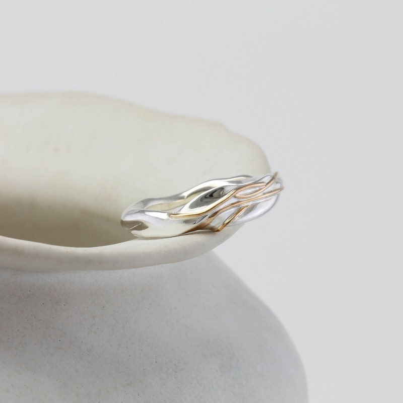 Mixed Metal Ring - Etsy