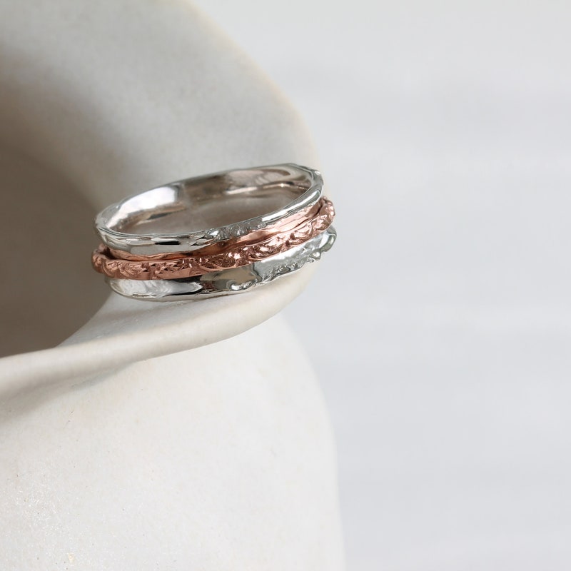 Silver Copper Ring - Etsy