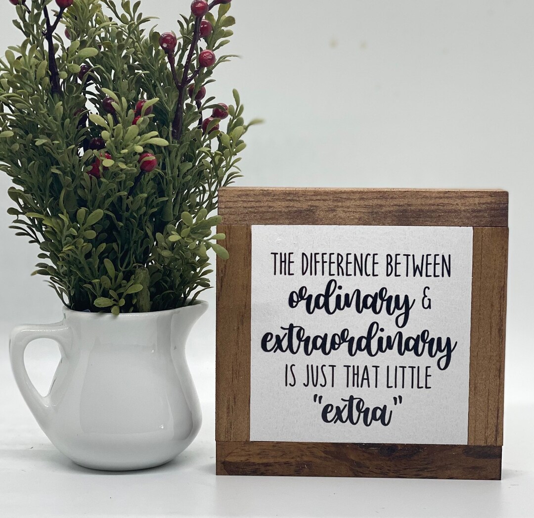 Extraordinary Sign, Dorm Decor Sign, Motivational Wood Sign, Mindset ...