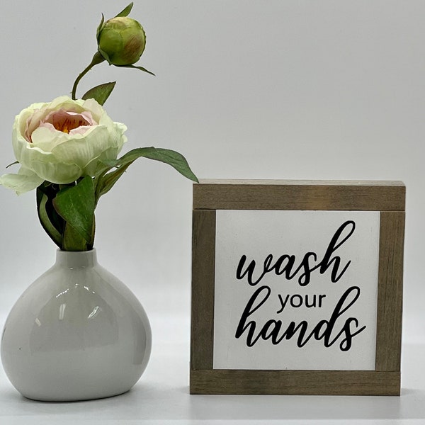 Wash Your Hands Sign - Etsy