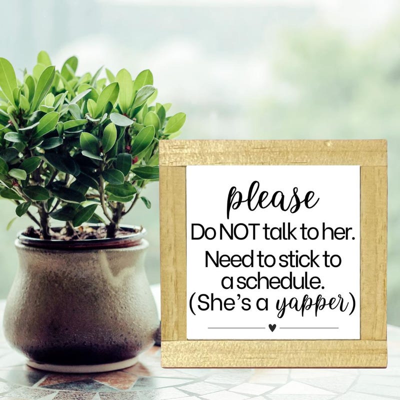 Dont Talk to Me Office Sign - Etsy