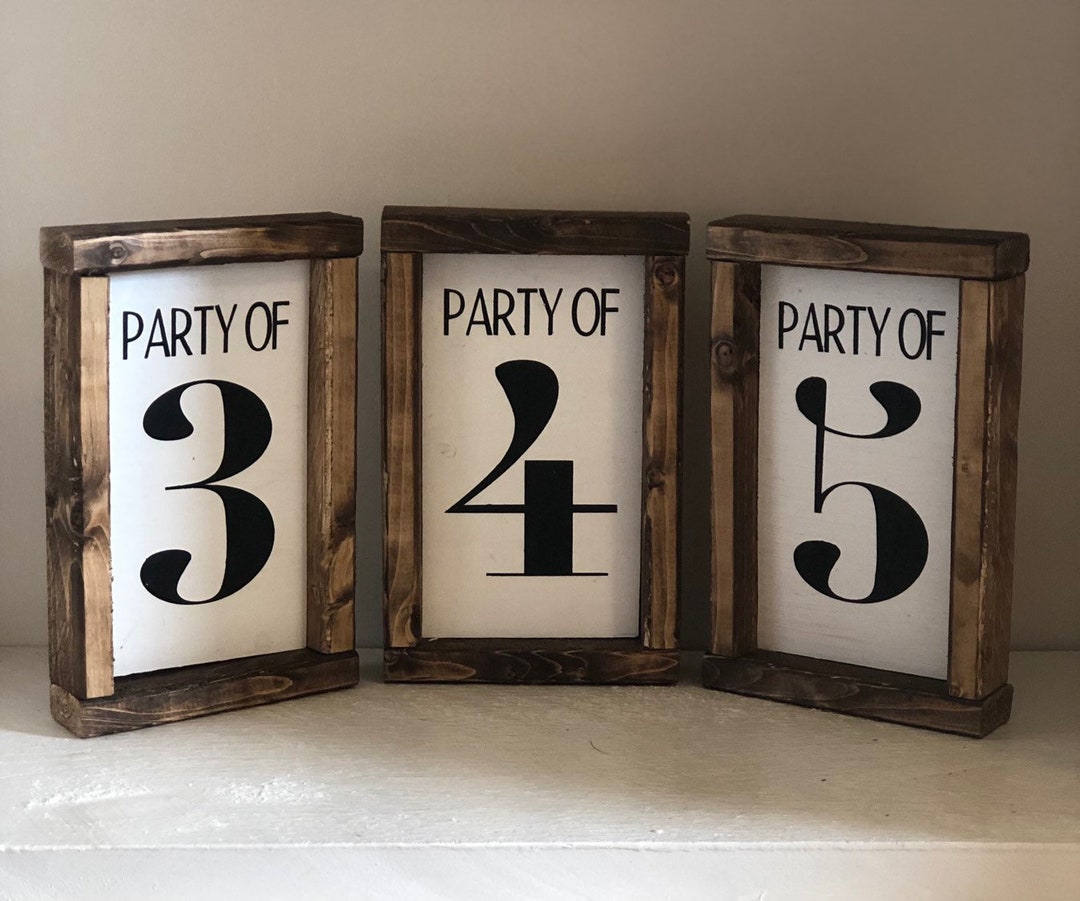 Party of Wood Sign, Family Gift, Housewarming Present, Gallery Wall ...