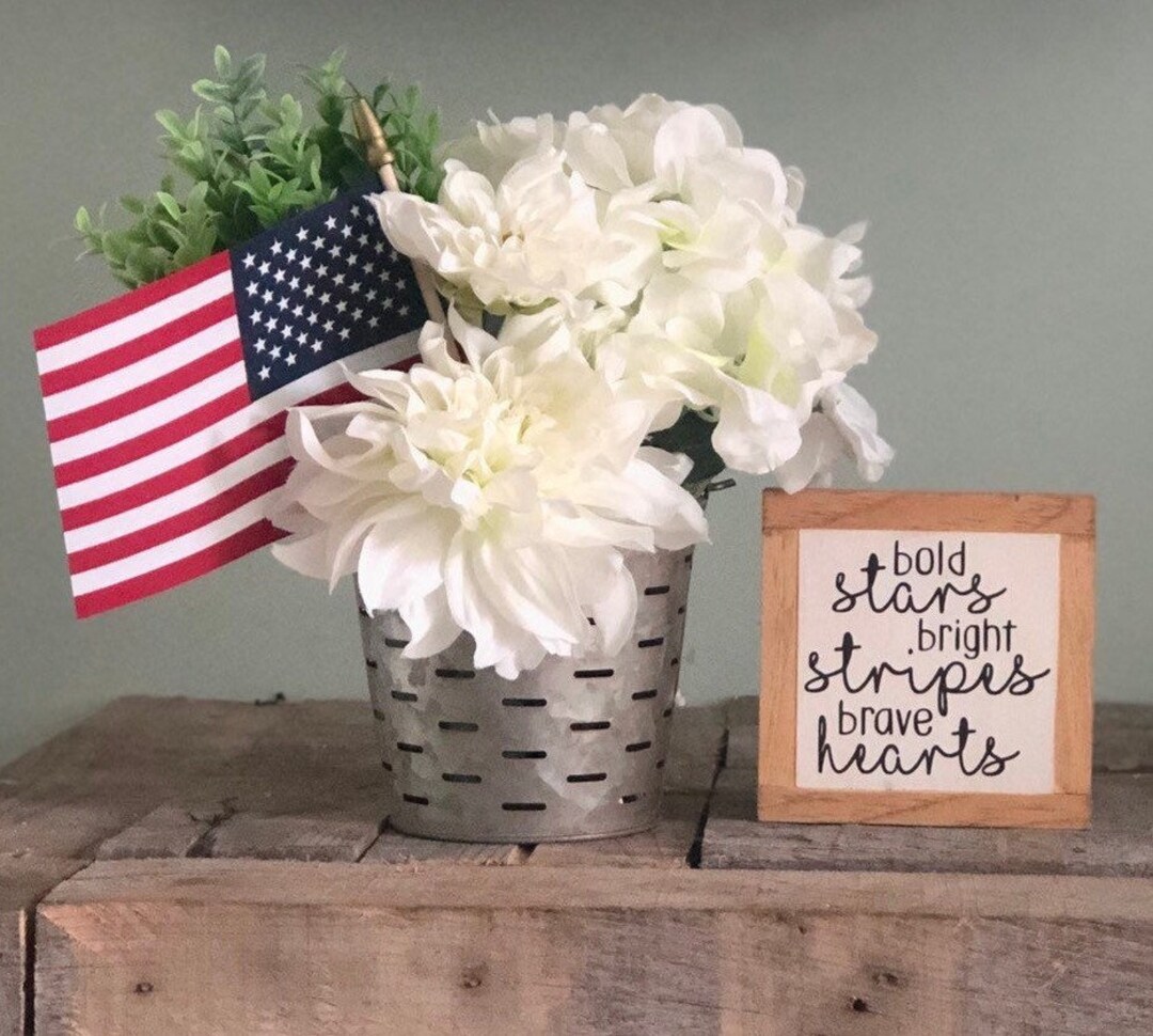 4th of July Sign, USA Wood Sign, America Sign, Independence Day Decor ...