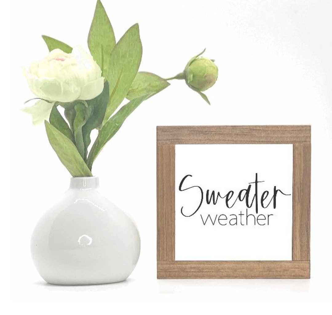 Sweater Weather Sign, Rustic Fall Decor, Autumn Home Decor, Fall Wood ...